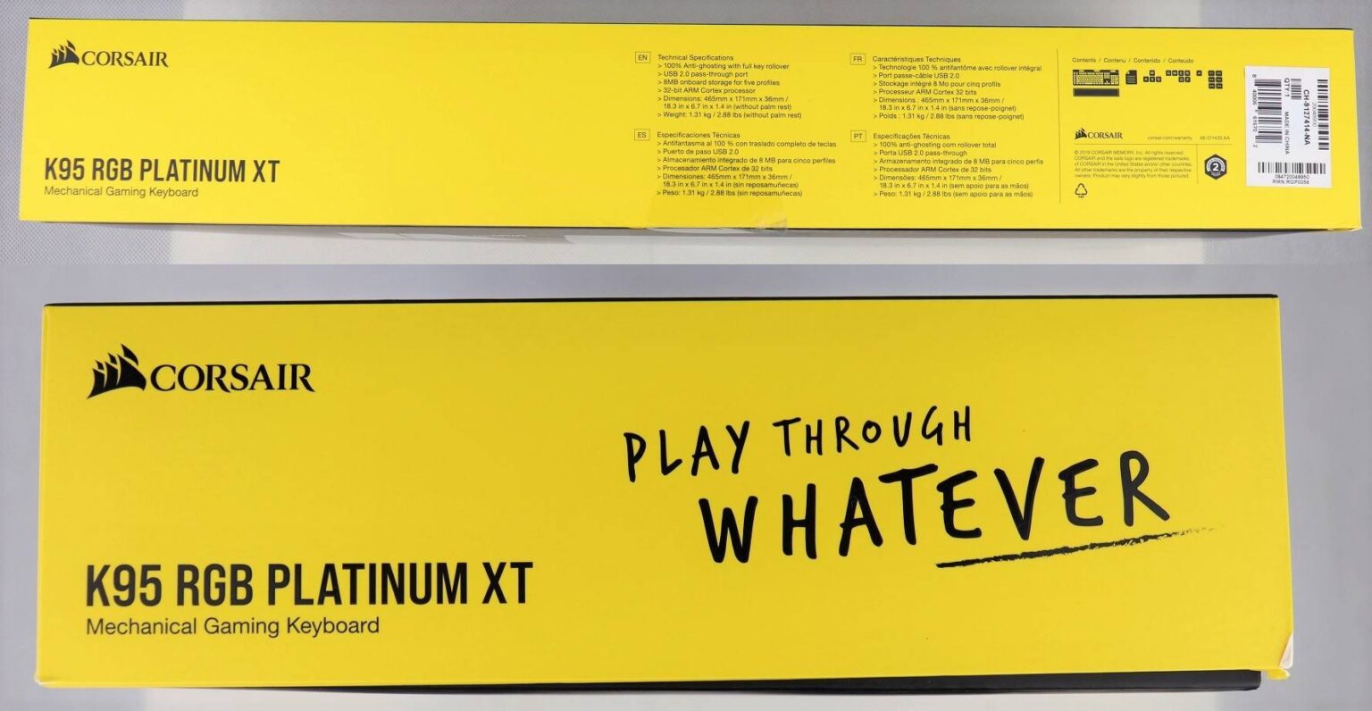 海盜船Corsair K95 RGB PLATINUM XT機械鍵盤 – 開箱和評測 | UnbxTech HK